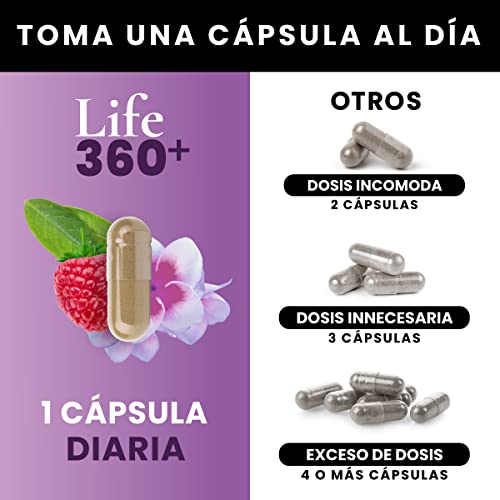 Life360+ Womens Multi para 360 días. Multivitaminico para Mujer con Bi ...